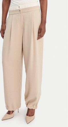 Liu Jo Stoffhose TA6150 TS923 Beige Regular Fit