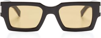 Saint Laurent Eyewear Sonnenbrille mit eckigem Gestell - Braun