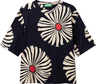 Benetton Damen 3zjyd1047 T-Shirt, blau, XX-Small