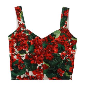 Dolce & Gabbana Femme, Tops, Multicolore, Taille: 32 FR Cropped Top