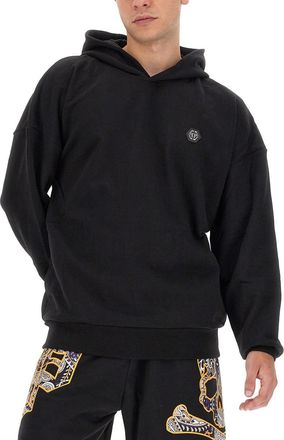 Philipp Plein Cotton Oversize Hoodie - Black