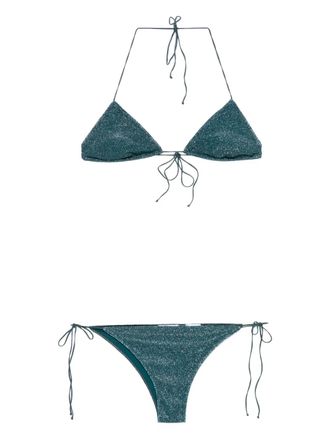 Os&eacute;ree triangle-cup tie bikini - Blau