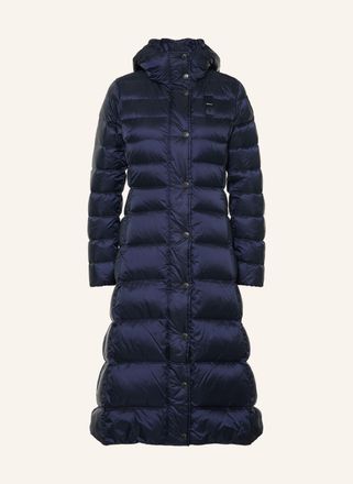 Blauer Daunenmantel blau