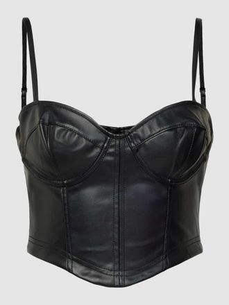 Review Bustier-Tr&auml;gertop in Lederoptik