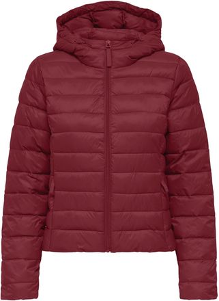 Only Damen Onltahia Lw Quilted Hood JKT Cc OTW, Cabernet, xx_s