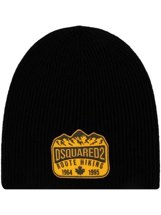 Dsquared2 bonnet à patch logo - Noir