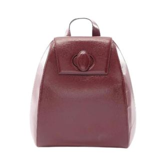 Cartier Sac &agrave; dos Pre-owned Must Line en cuir - Femme - Pre-owned - Rouge - Taille: ONE Size