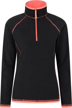 Mountain Warehouse Montana Fleecejacke für Damen aus Microfleece - Atmungsaktiver Fleece-Pullover für Damen, schnelltrocknend, warme Fleecejacke, Half-Zip - Outdoor Tief