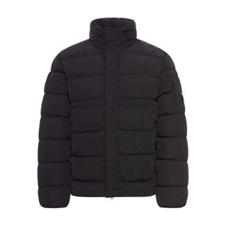 C.P. Company Schwarze Seiden- & Nylonjacke - - Jackets - Herren - Schwarzk - S