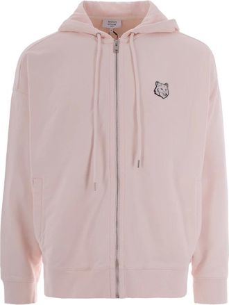 Maison Kitsun&eacute; Homme, Sweatshirts et sweats &agrave; capuche, Violet, Taille: L Zip-throughs