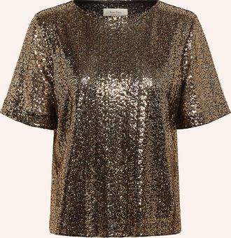 Part Two Blusenshirt Viggipw Mit Pailletten gold