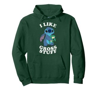 Disney Lilo & Stitch Ich mag grosses Zeug Stitch-Portr&auml;t Pullover Hoodie