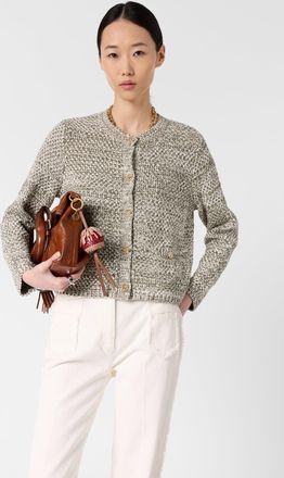 Gerard Darel Gilet chin&eacute; &agrave; boutons dor&eacute;s - LEORA - Vert Kaki