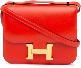 Herm&egrave;s Hobo Bags - Mini Tadelakt Constance 18 - Gr. unisize - in Rot - f&uuml;r Damen