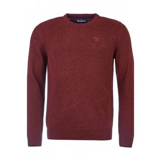 Barbour Tisbury Crew - - Knitwear - Herren - Rot - S