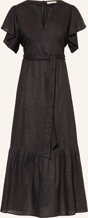 Lilienfels Lilienfels Kleid Mit Leinen schwarz