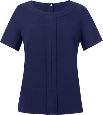 Brook Taverner Verona Bluse f&uuml;r Damen kurz&auml;rmlig (Marineblau)