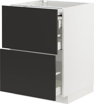 IKEA METOD / MAXIMERA Unterschr auszb Arbeitsfl/3 Schubl