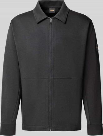 Boss Orange by Hugo Boss Regular Fit Sweatjacke aus Baumwoll-Mix Modell PE_TWIST