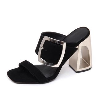 Vic Mati&eacute; Wildleder Sandale Longisland Modell - - Shoes - Damen - Schwarzk - 36 EU
