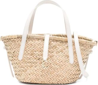 Coccinelle Femme, Sacs, Beige, Taille: ONE Size Braided Tote Bag