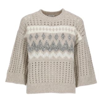 PESERICO Maglia traforata - - Knitwear - Damen - Beige - XS