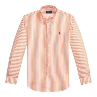 Ralph Lauren Homme, Chemises, Orange, Taille: XL Chemise en lin coupe classique