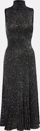 Alaia Ala&iuml;a Midikleid mit Pailletten