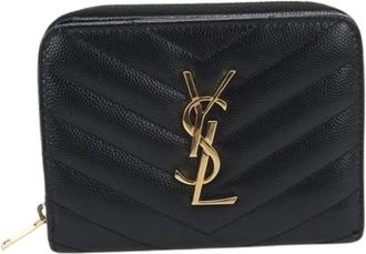 Saint Laurent Portefeuille Bi-fold Pre-owned - Femme - Pre-owned - Noir - Taille: ONE Size
