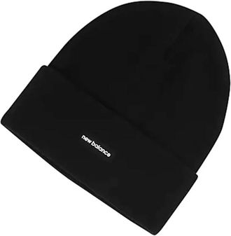 New Balance unisex, Accessoires, Noir, Taille: ONE Size Cuffed Beanie Flying NB Logo