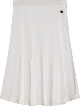 Busnel Femme, Jupes, Beige, Taille: 46 FR Della Knitted Midi Skirt