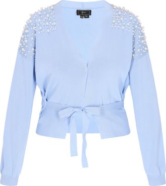 Faina Strickjacke Frauen hellblau