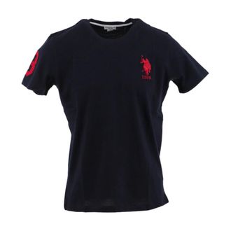 U.S.Polo Association Blaues Baumwollhemd mit Stickerei - - Tops - Herren - Blau - 2XL