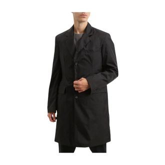 Add Homme, Manteaux, Noir, Taille: L Long Trench Coat Imperm&eacute;able