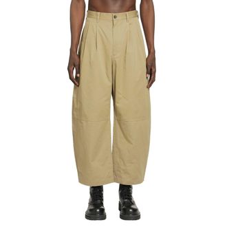 Comme Des Gar&ccedil;ons Curved Cotton Linen Chinos