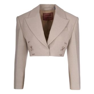 Marella Femme, Vestes, Rose, Taille: 32 FR Veste Courte en Greige