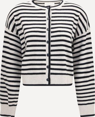 Lisa Yang Marit Striped Cardigan Female 1