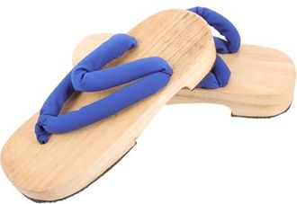 BESPORTBLE Sabots Bois Japonais pour Femme Sandales &eacute;t&eacute; Larges L&eacute;g&egrave;res et Respirantes Chaussures Int&eacute;rieur et Ext&eacute;rieur Confortables Style Traditionnel avec Seme