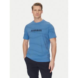 Napapijri T-Shirt B-Cellini NP0A4ILS Blau Regular Fit