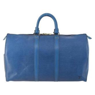 Louis Vuitton unisex, Pre-owned, Bleu, Taille: ONE Size Sac week-end Pre-owned