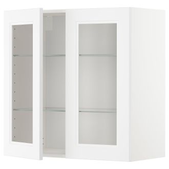 IKEA METOD Wandschrank mit B&ouml;den/2 Glast&uuml;ren