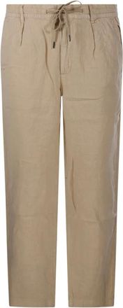 Ralph Lauren Homme, Pantalons, Brun, Taille: S Lateef Slim Tapered Fit Linen Pant