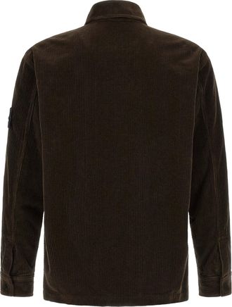 Stone Island Mens Brown Cotton Blouse