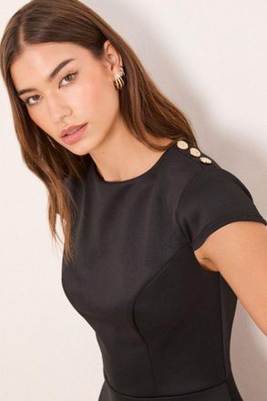 Lipsy Minikleid Lipsy Minikleid mit historisch gekn&ouml;pften &Auml;rmeln (1-tlg)