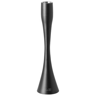 Fink hoher schwarzer Kerzenhalter 30 cm f&uuml;r Stabkerzen matt pulverbeschichtet