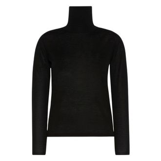 Max Mara Pull &agrave; col roul&eacute; Saluto - Femme - Pulls - Noir - Taille: 36 FR