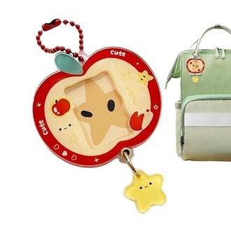 Generico Porte-cl&eacute;s avec cadre pour photo | Fruits acryliques comm&eacute;moratifs, porte-cl&eacute;s pour photo vide | pour voyage quotidien, f&ecirc;te, concert, f&ecirc;te, concert, 