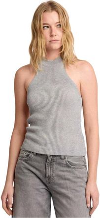 Kocca Femme, Tops, Gris, Taille: 40 FR Top scollo allamericana