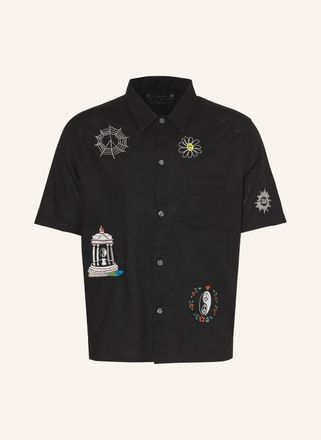 AllSaints Allsaints Kurzarmhemd Karlton Boxy Fit schwarz