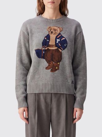 Polo Ralph Lauren Pullover mit Rundhalsausschnitt aus Wolle und Kaschmir mit Teddyb&auml;r-Print